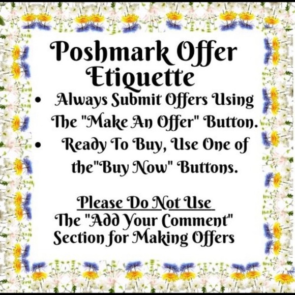 Accessories | 6 Slides About Poshmark Offers Etiquette | Poshmark